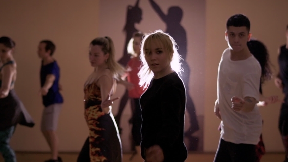 People Are Dancing To the Beat of Music in the Studio, Stock Footage