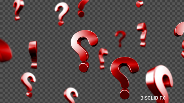 Red Question Marks Alpha, Motion Graphics | VideoHive