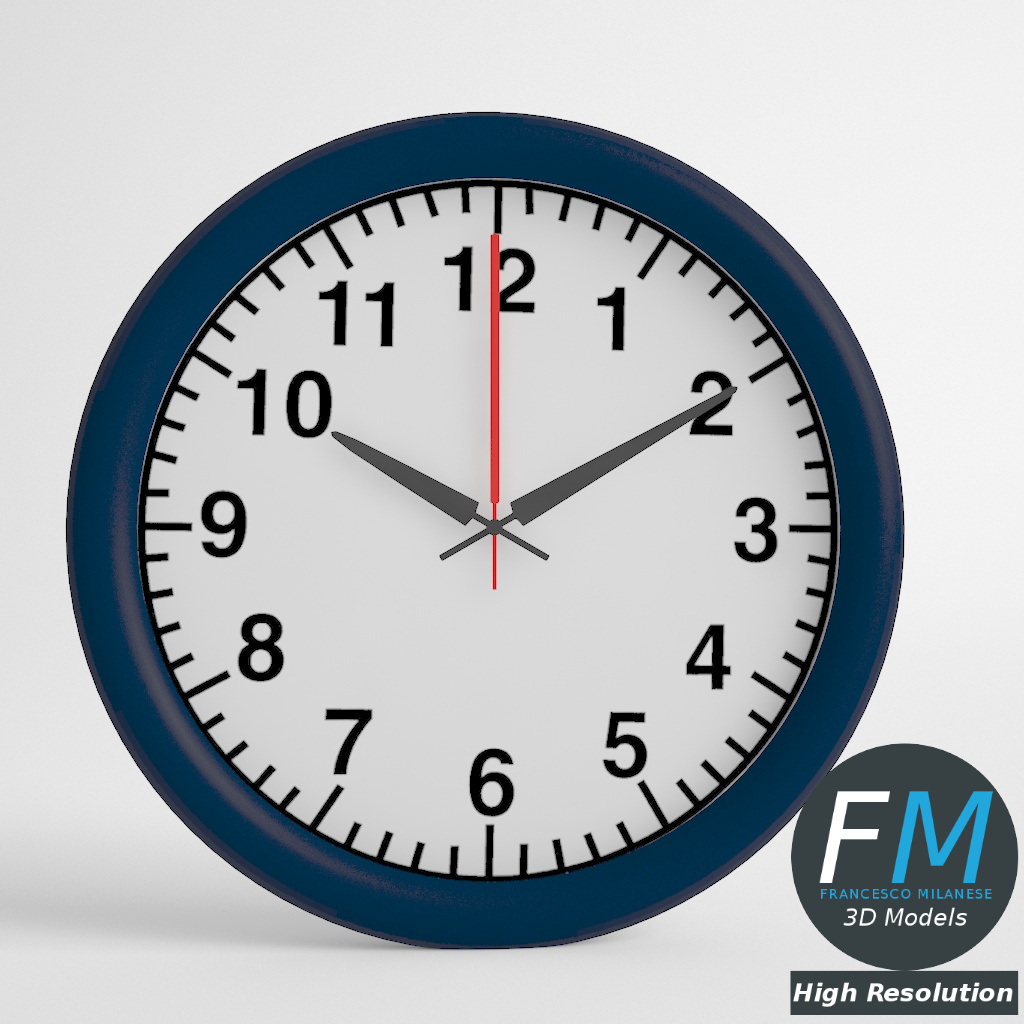 Office Wall Clock 1 by FrancescoMilanese | 3DOcean