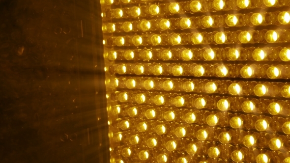 LED Bright Rotating Panel in Orange, Stock Footage | VideoHive