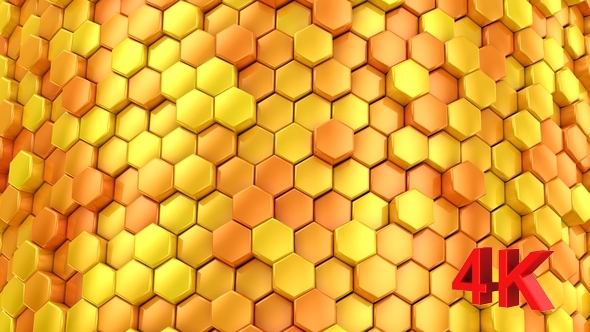 Background of Hexagons, Motion Graphics | VideoHive