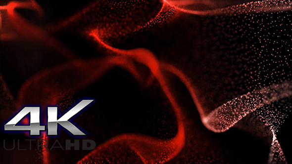 Red Sliding Particles Background Loop 4k, Motion Graphics | VideoHive