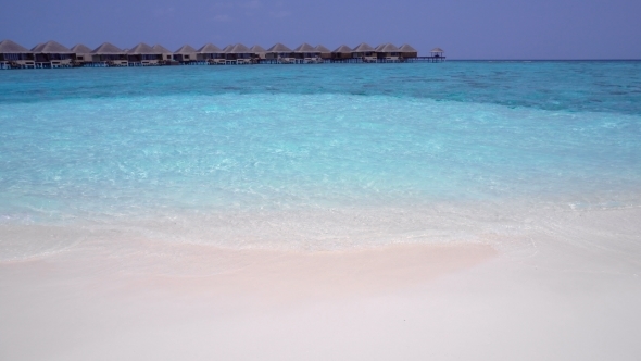 Tropical Travel Destination with Pristine Beach, Stock Footage | VideoHive