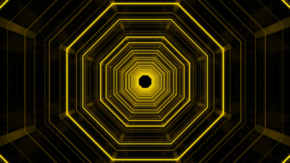 Yellow Line Tunnel Loop, Motion Graphics | VideoHive