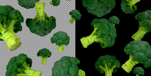 3D Objects In The Form Of Broccoli, Motion Graphics | VideoHive