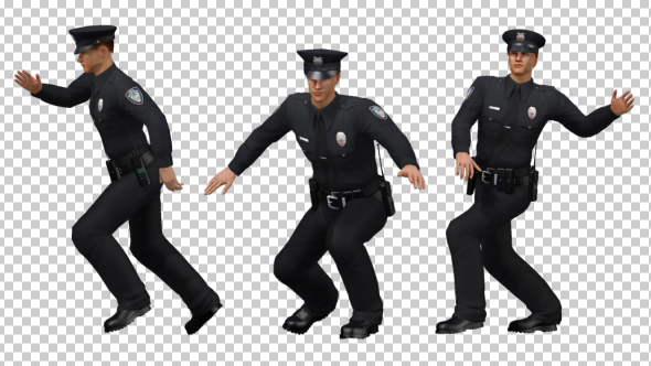 Police Officer Street Dance, Motion Graphics | VideoHive
