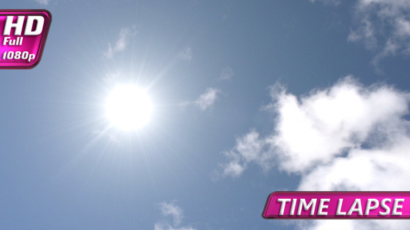 Midday Sun Moves Across the Sky, Stock Footage | VideoHive