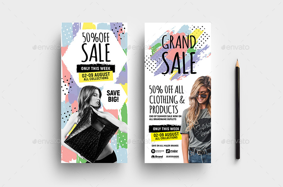 DL Grand Sale Rack Card Template, Print Templates | GraphicRiver