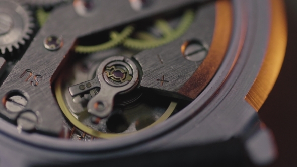 Shoot of Working Analog Watch Mechanism, Stock Footage | VideoHive