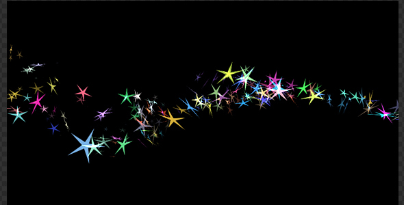 Rainbow Holiday Star Trails - Pack of 7 by VideoMagusFX | VideoHive