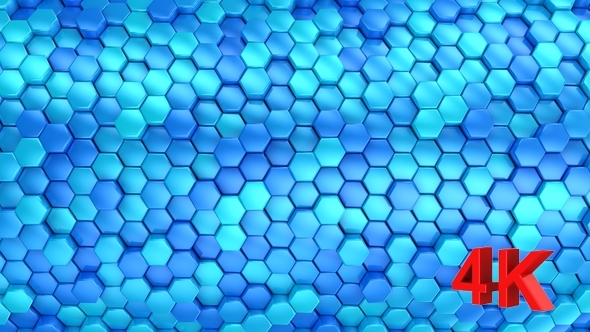 Background of Hexagons, Motion Graphics | VideoHive