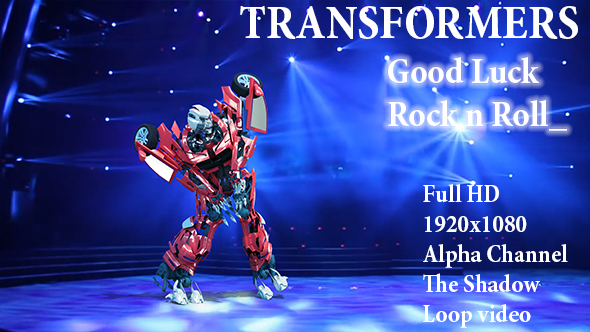 3D Robot Good Luck Rock n Roll, Motion Graphics | VideoHive