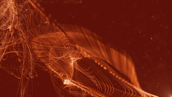 Gold Wave with Particles, Motion Graphics | VideoHive