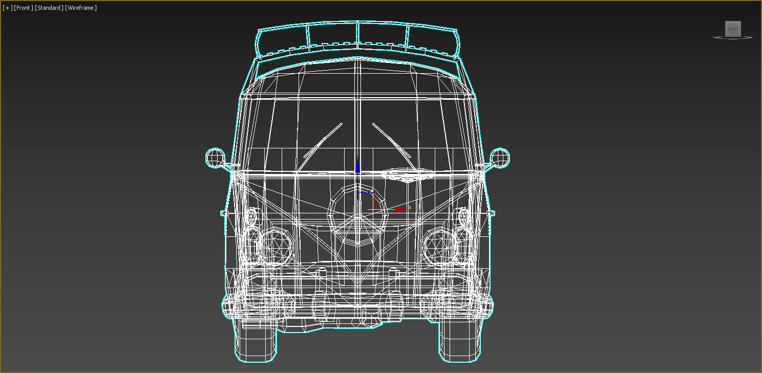 Low-Poly Cartoon VW Transporter Bus by Linder-Media | 3DOcean