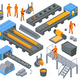 Steel Industry Isometric Set, Vectors | GraphicRiver