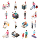 Life of Ordinary People Isometric Icons, Vectors | GraphicRiver