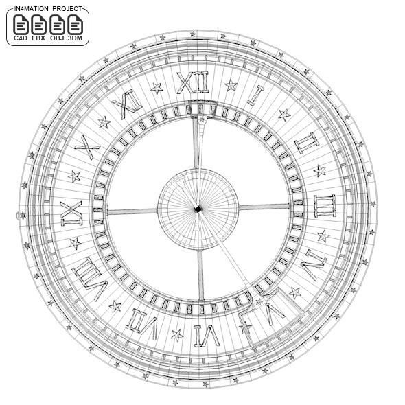 Roman Clock 3D Model by LaythJawad | 3DOcean