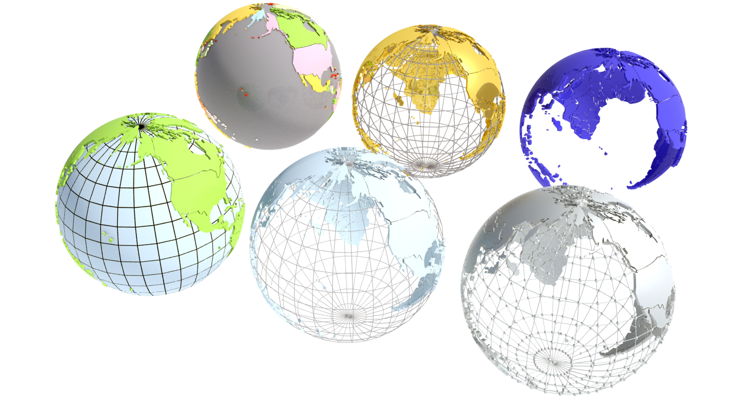 Geopolitical Globe 3D Model by Polygon3d | 3DOcean