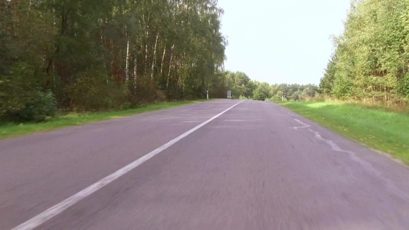 Traveling by Car on Smooth Paved Road, Stock Footage | VideoHive