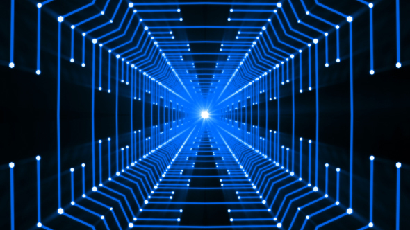 Blue Glittering Background Loop, Motion Graphics | VideoHive