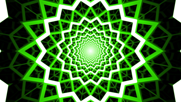 Green Infinite Tunnel Loop, Motion Graphics | VideoHive