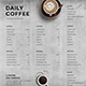 Simple Coffee Menu Board, Print Templates | GraphicRiver
