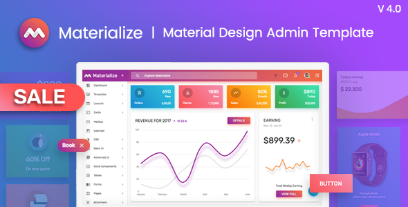 Materialize - Material Design Admin Template by PIXINVENT | ThemeForest