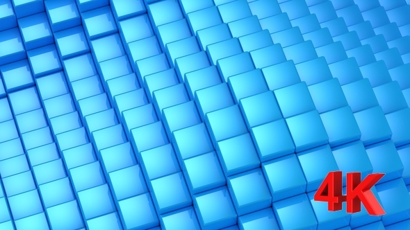 Cubes Formed A Wave, Motion Graphics | VideoHive