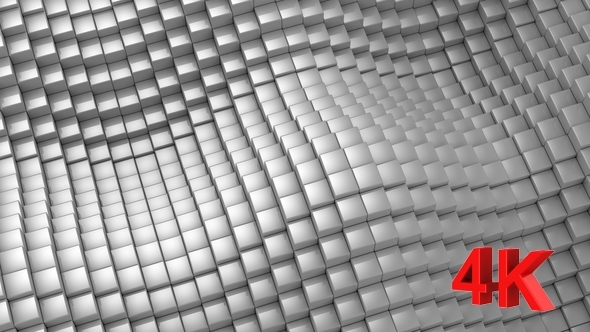 Cubes Formed A Wave, Motion Graphics | VideoHive