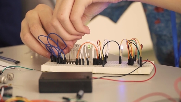 Working with Electronic Constructor, Stock Footage | VideoHive