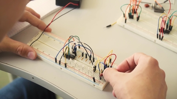 Working with Electronic Constructor, Stock Footage | VideoHive