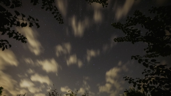 Stars Sky Turning Space Astrophotography, Stock Footage | VideoHive