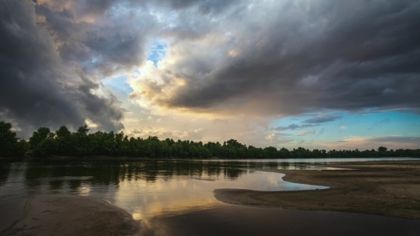 Rain Clouds Moving Fast,, Stock Footage | VideoHive