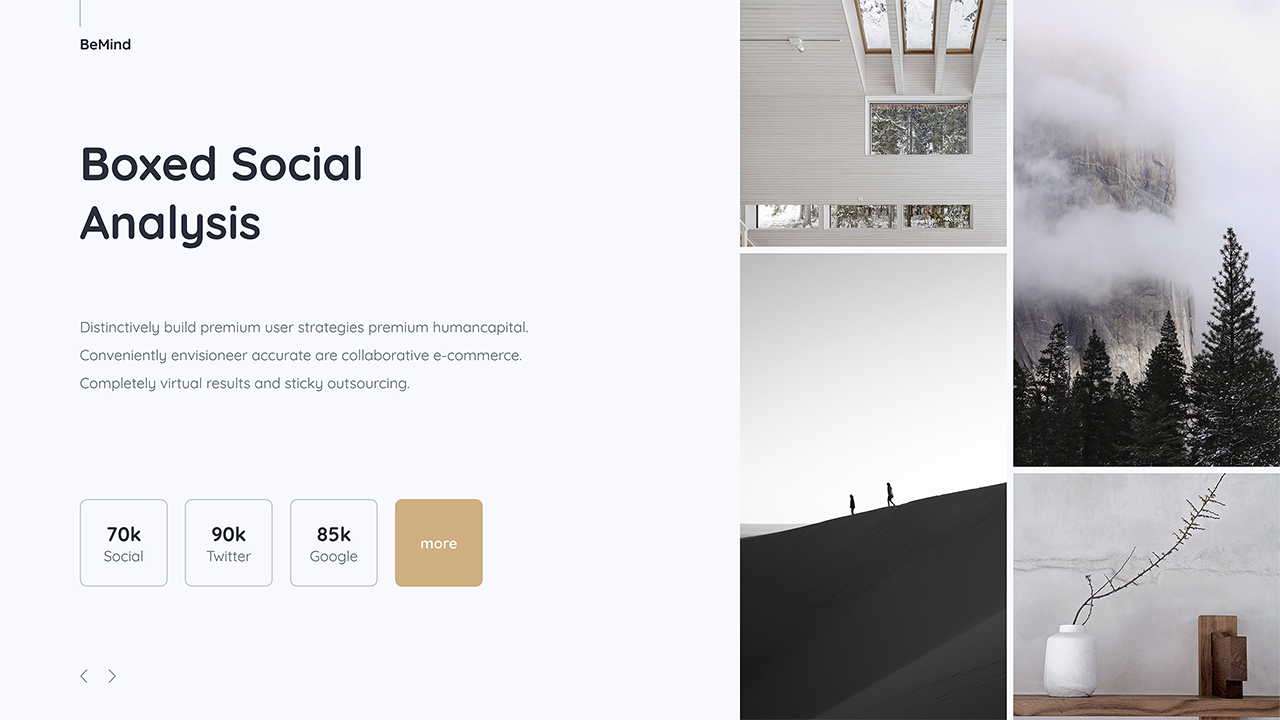 BeMind Minimal Template (Keynote), Presentation Templates | GraphicRiver