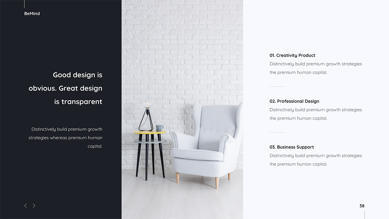 BeMind Minimal Template (Keynote), Presentation Templates | GraphicRiver
