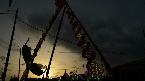 Viking Boat Attraction Fair, Stock Footage | VideoHive