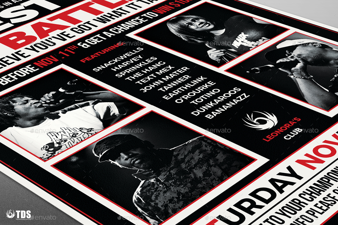 Freestyle Rap Battle Flyer Bundle V2, Print Templates | GraphicRiver