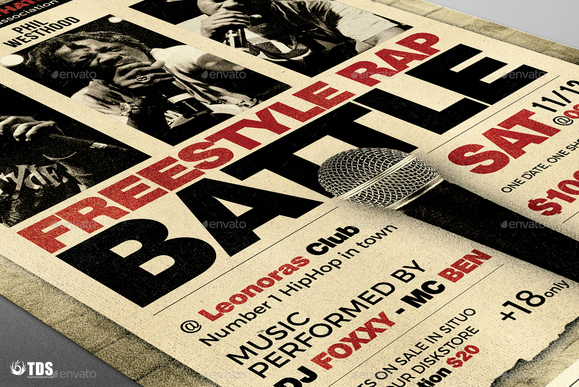 Freestyle Rap Battle Flyer Bundle V2, Print Templates | GraphicRiver