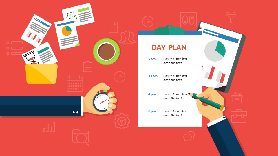 Week and Day Planning PowerPoint Presentation Template, Presentation ...