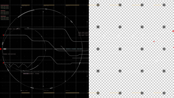 Hi Tech User Interface HUD With Alpha, Motion Graphics | VideoHive