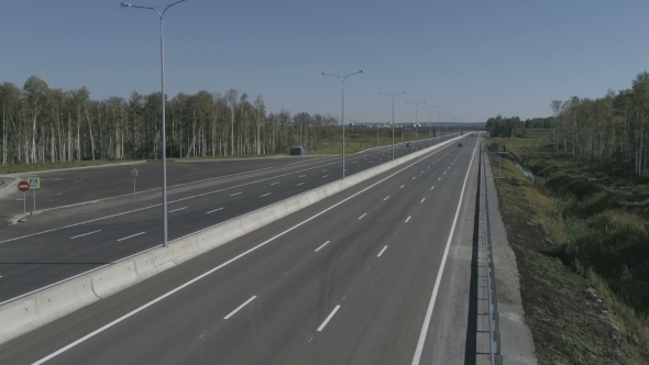 Modern Freeway in Autumn, Stock Footage | VideoHive