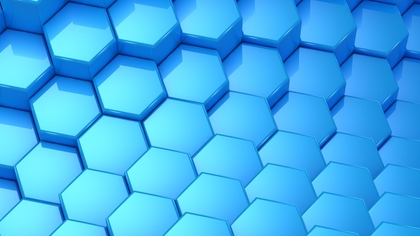 Hexagons Formed A Wave, Motion Graphics | VideoHive
