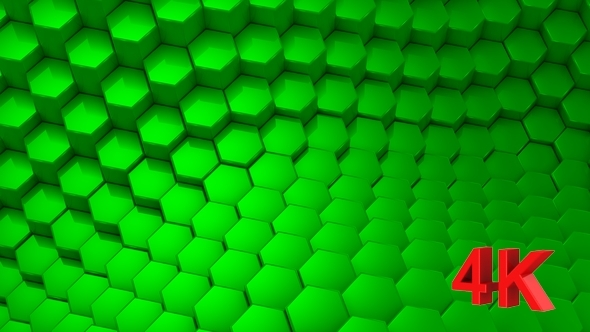 Hexagons Formed A Wave, Motion Graphics | VideoHive