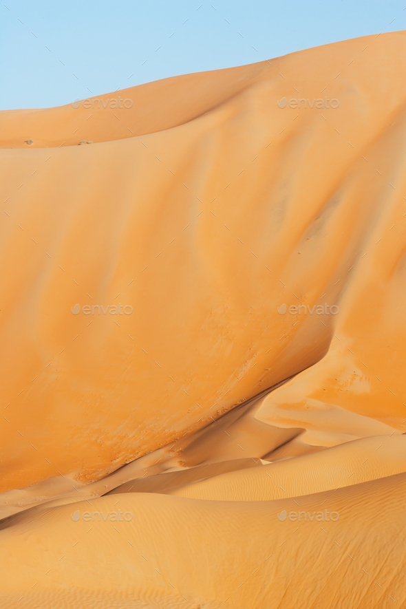 Abstract Dune Patterns in the Empty Quarter Stock Photo by zambezi