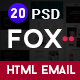 Fox - PSD + HTML Email Template, Web Elements | GraphicRiver