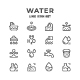 Set Line Icons of Water, Icons | GraphicRiver
