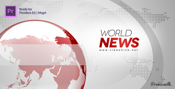 Broadcast News Essential Graphics | Mogrt, Premiere Pro Templates ...