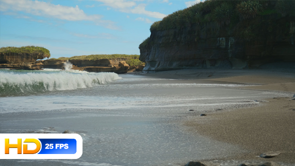 Tropical Beach and Boulders, Stock Footage | VideoHive