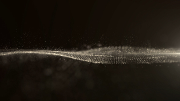 Digital Abstract Mysterious Particles Background, Motion Graphics ...