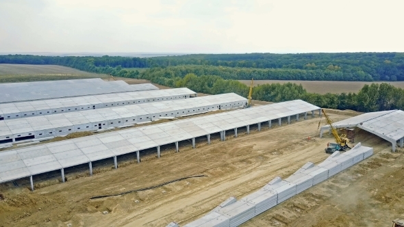 Farm Construction in Progress, Stock Footage | VideoHive